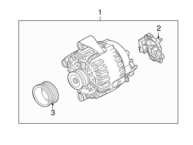 Genuine BMW 12317561001 Alternator Pulley - BMW