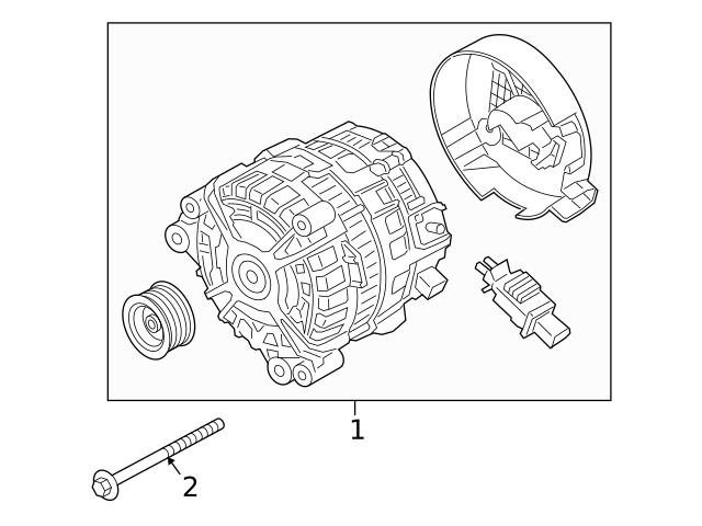 Genuine BMW 12318654280 Alternator - BMW | 12318634166 12318689830 ...