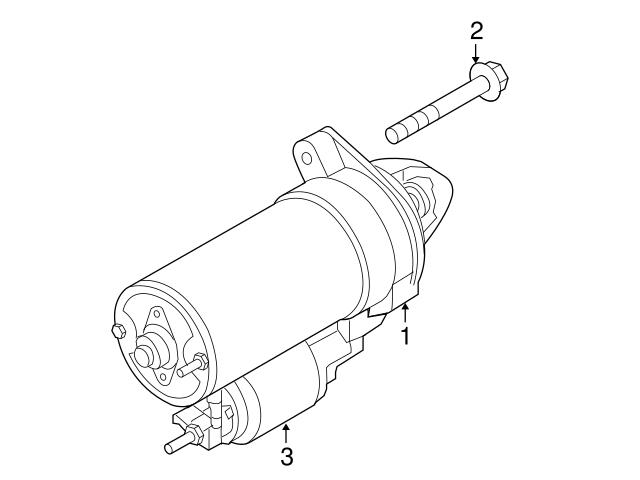 Genuine BMW 12418612576 Starter - BMW