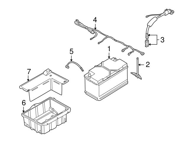 Genuine BMW 12421439559 Positive Battery Junction Block Cable - BMW