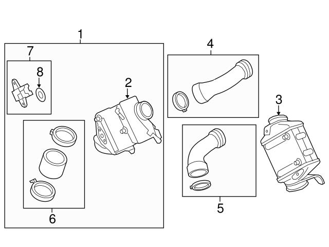 Genuine BMW 13629797773 Turbocharger Boost Sensor; Left, Right ...