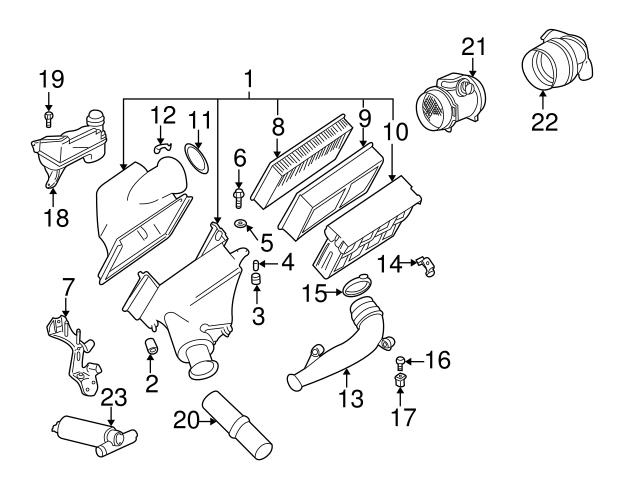 Genuine BMW 13711713637 Air Filter & Housing Assembly - BMW