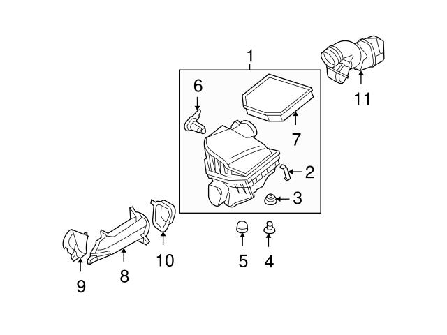 Genuine BMW 13717514871 Engine Air Intake Hose Adapter - BMW