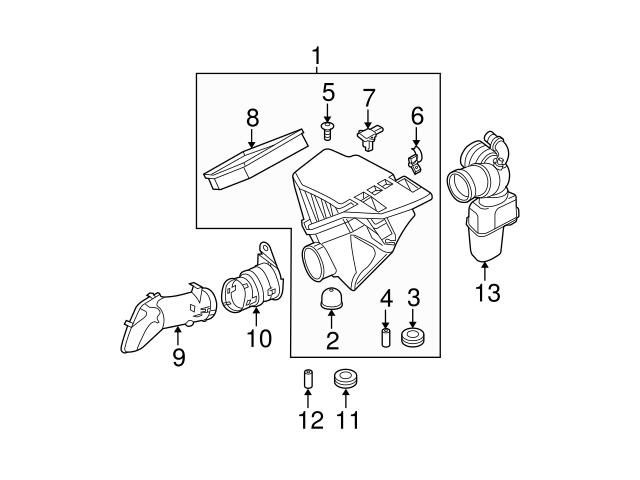 Genuine BMW 13717521016 Air Intake Hose - BMW
