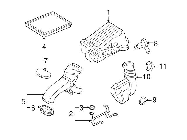 Genuine BMW 13717548885 Air Filter & Housing Assembly - BMW