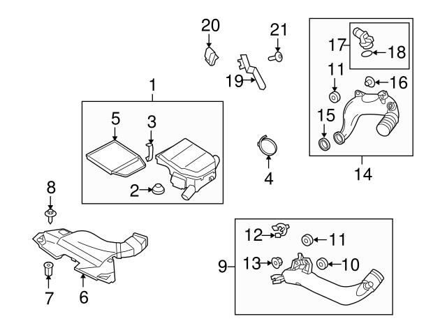 Genuine BMW 13717582927 Air Filter & Housing Assembly - BMW