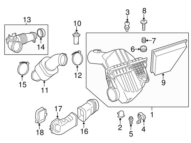 Genuine BMW 13717590592 Air Intake Hose - BMW