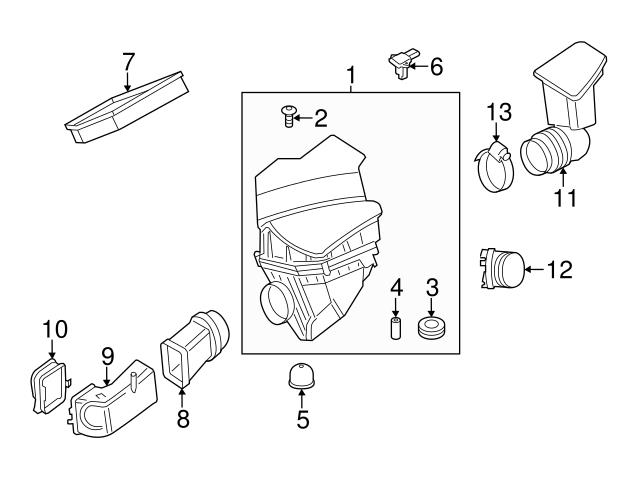 Genuine BMW 13717590595 Engine Air Intake Resonator - BMW