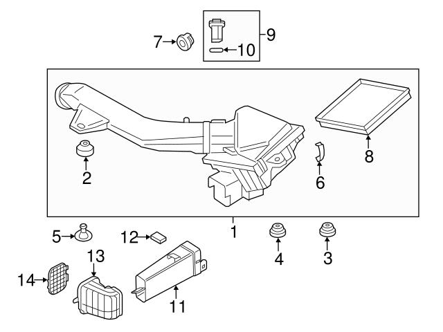Genuine BMW 13717613157 Air Intake Hose; Left - BMW