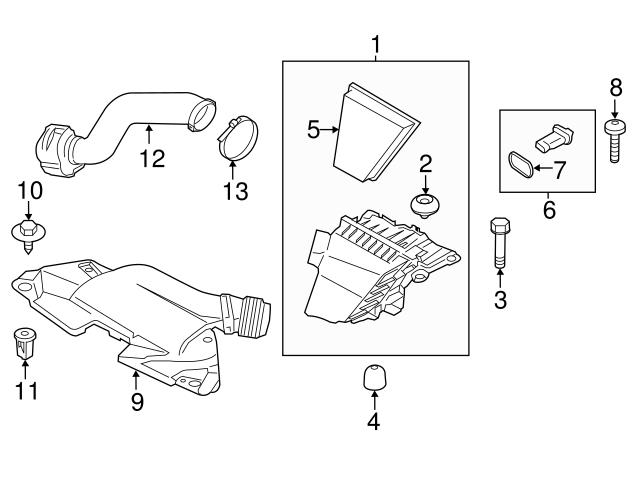 Genuine BMW 13717613823 Air Intake Hose - BMW
