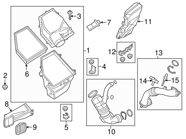 Genuine BMW 13717643302 Air Intake Hose - BMW