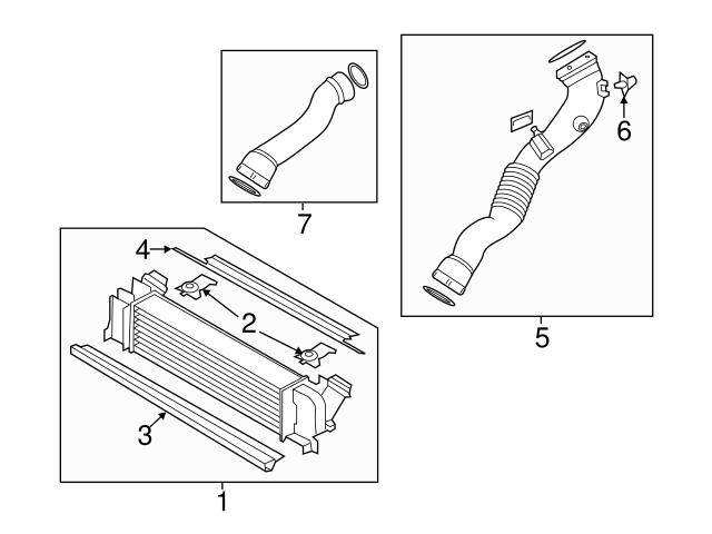 Genuine BMW 13717847407 Turbocharger Intercooler Pipe - BMW