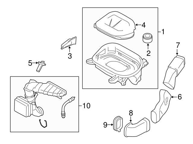Genuine BMW 13718517608 Air Intake Hose - BMW