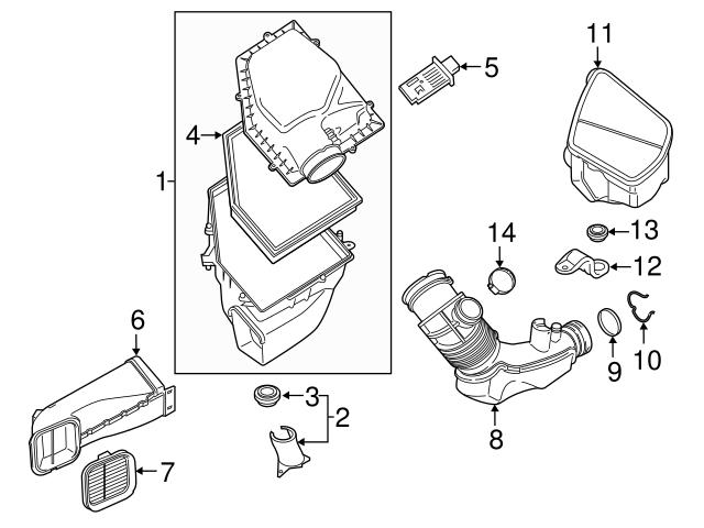 Genuine BMW 13718580430 Air Cleaner Bracket - BMW