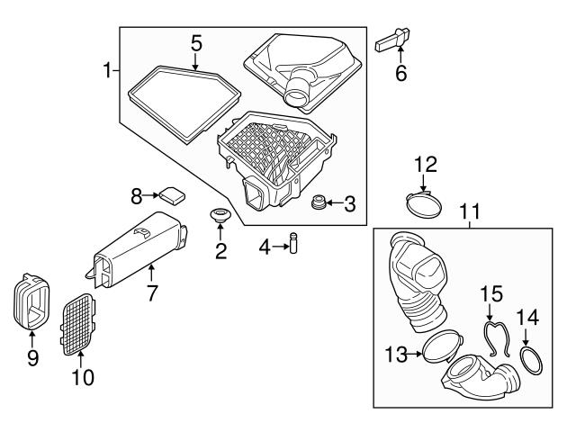 Genuine BMW 13718601681 Engine Air Intake Resonator - BMW