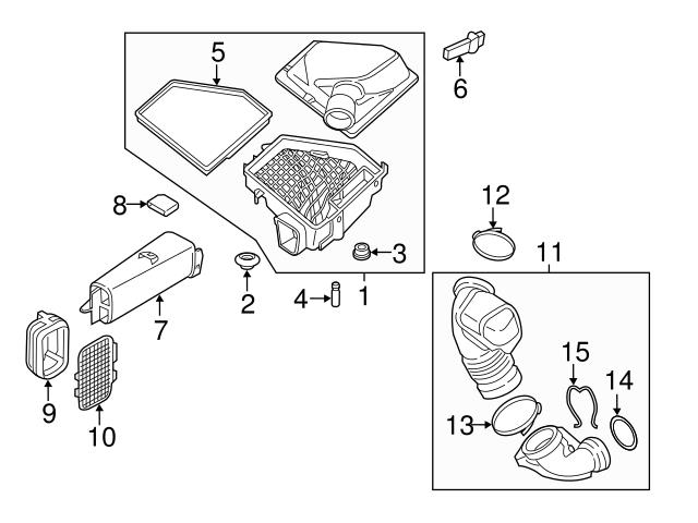 Genuine BMW 13718601682 Air Intake Hose - BMW
