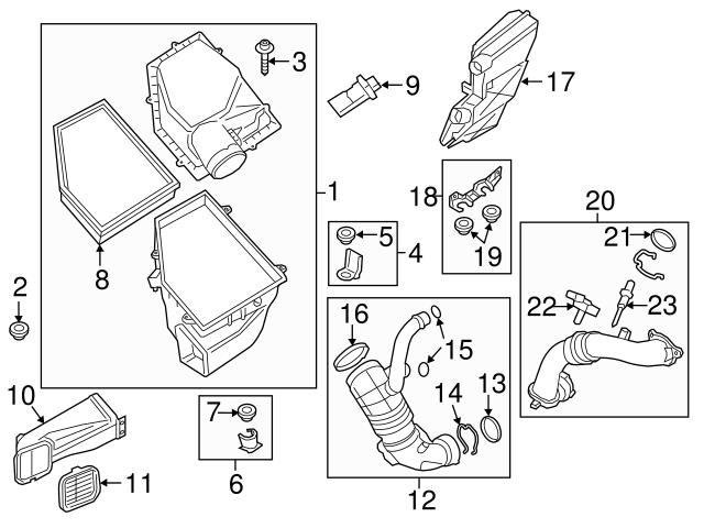 Genuine BMW 13718601684 Air Intake Hose - BMW