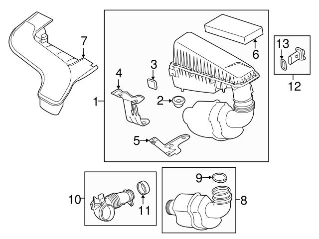 Genuine BMW 13718603094 Air Intake Hose; Lower - BMW