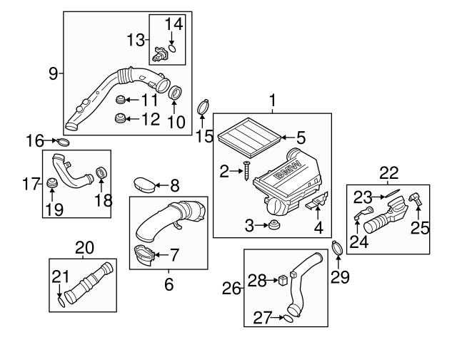 Genuine BMW 13718614548 Air Intake Hose - BMW
