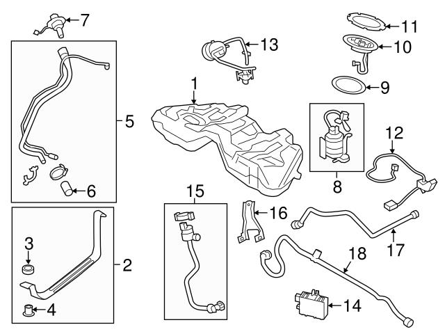 Genuine BMW 13907567398 Fuel Tank Vent Hose - BMW | 13904601564