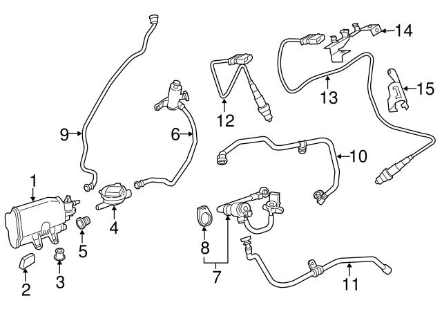 Genuine BMW 13907604938 Evaporative Emissions System Lines; Upper - BMW