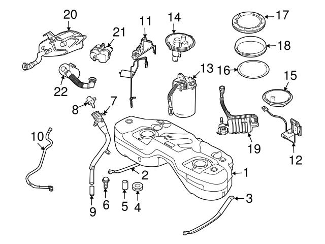 Genuine BMW 16116766162 Fuel Pump Housing; Left - BMW