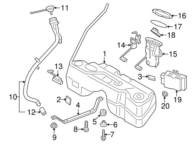 Genuine BMW 16117285450 Fuel Tank Sending Unit - BMW