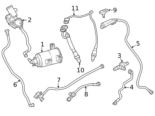 Genuine BMW 16117383195 Vapor Canister Filter - BMW