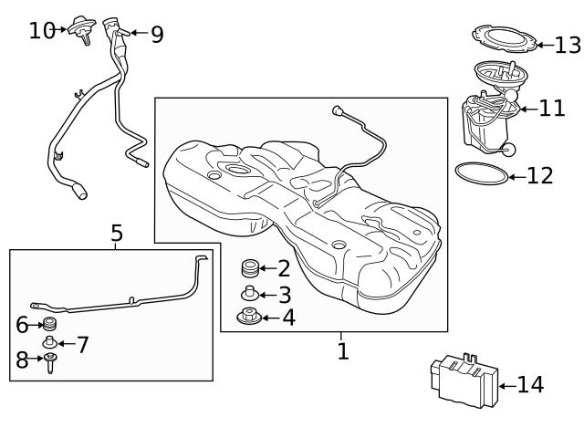 Genuine BMW 16117467710 Fuel Pump and Strainer Set - BMW