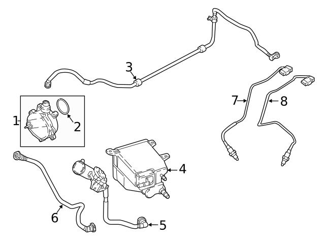 Genuine BMW 16117476288 Vapor Canister Filter - BMW