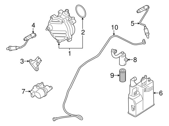 Genuine BMW 16127201504 Evaporative Emissions System Lines - BMW