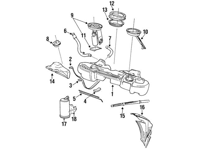 Genuine BMW 16131182156 Fuel System Expansion Tank - BMW