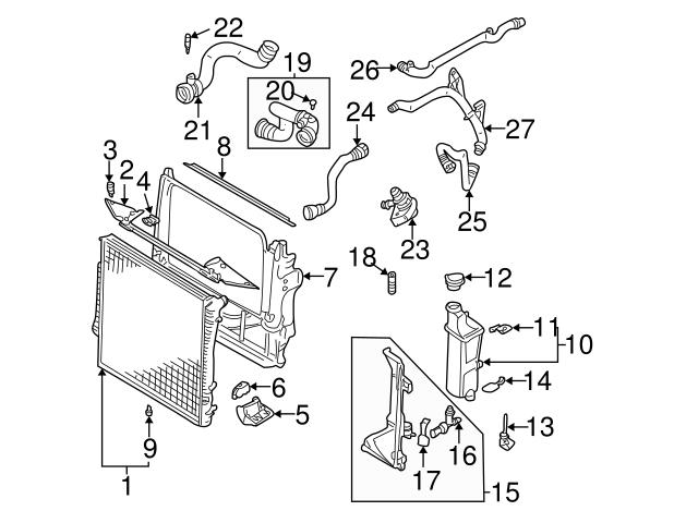 Genuine BMW 17111438818 Radiator Mount Bracket - BMW