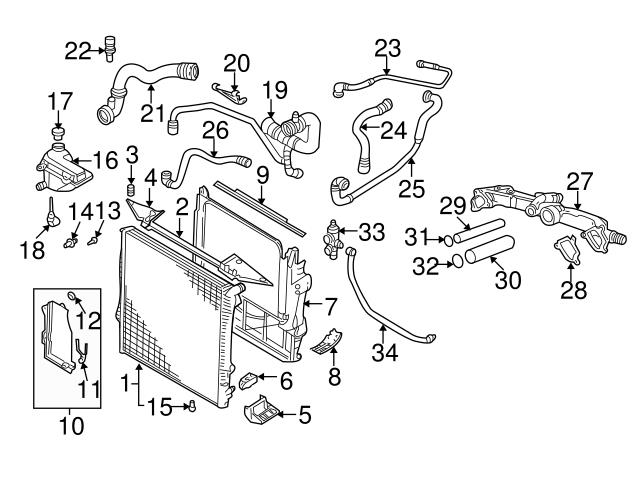 Genuine BMW 17111439118 Radiator Mount Bracket - BMW