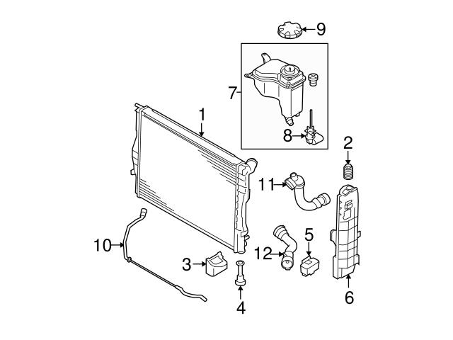 Genuine BMW 17117524956 Radiator Mount Bracket - BMW