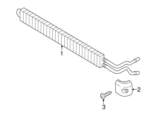 Genuine BMW 17117561546 Power Steering Cooler Bracket - BMW