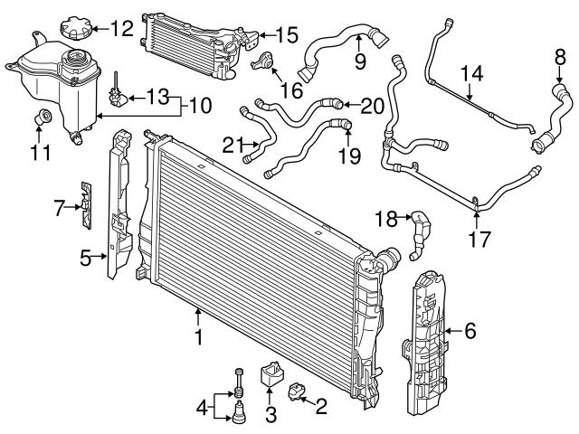 Genuine BMW 17117620688 Coolant Hose; Lower - BMW