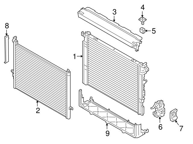 Genuine BMW 17118743665 Radiator; Inner - BMW | 17118642875