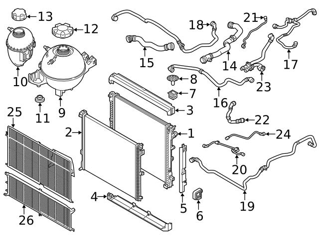 Genuine BMW 17119797808 Radiator - BMW | 17118642746