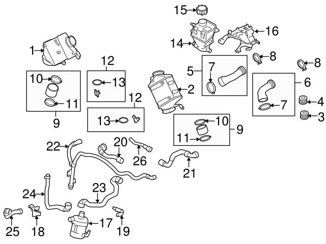Genuine BMW 17127576379 Intercooler Hose/Line - BMW