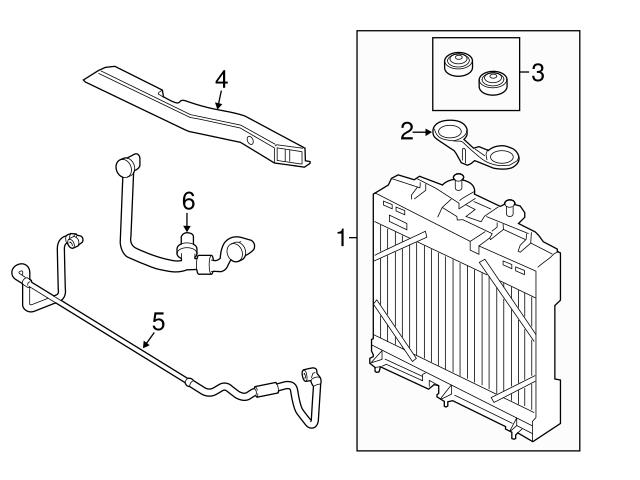 Genuine BMW 17127580965 Radiator Coolant Hose; Upper Lower, Lower - BMW