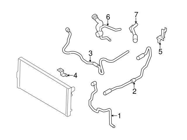 Genuine BMW 17127583106 Engine Coolant Overflow Hose Clip - BMW