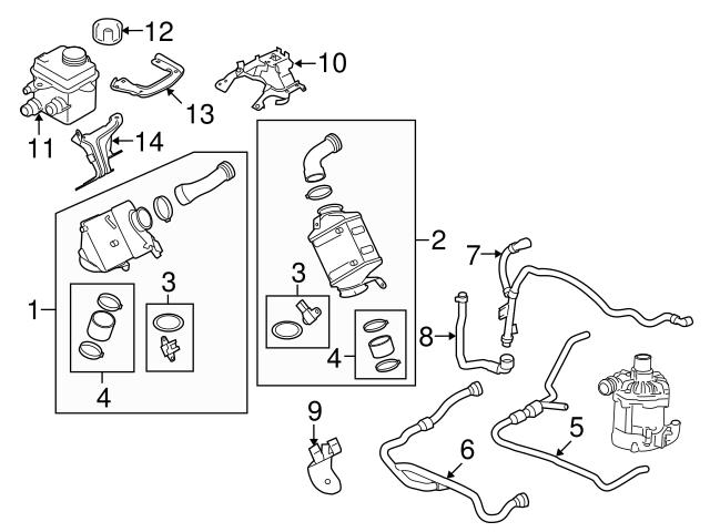 Genuine BMW 17127589732 Intercooler Hose/Line; Left - BMW