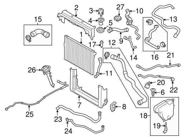 Genuine BMW 17127591090 Coolant Hose - BMW