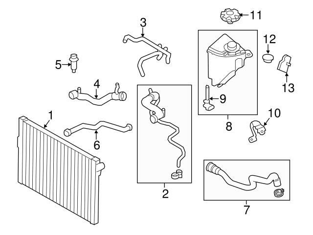 Genuine BMW 17127592440 Coolant Hose - BMW