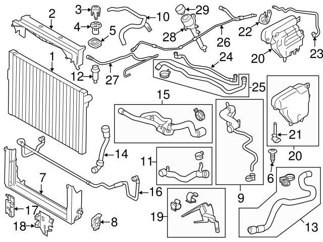 Genuine BMW 17127619712 Engine Coolant Overflow Hose - BMW