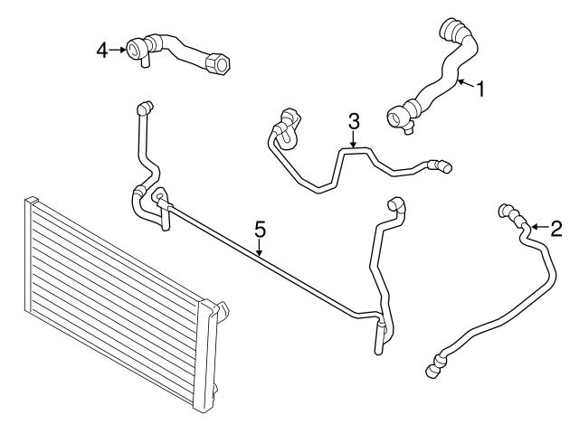 Genuine BMW 17128511928 Engine Coolant Overflow Hose - BMW