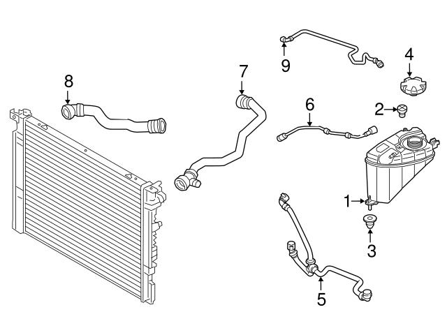Genuine BMW 17128602602 Coolant Hose; Inner - BMW