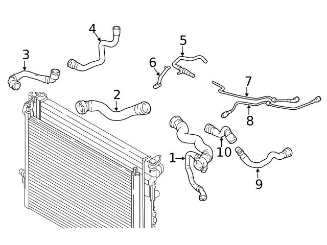 Genuine BMW 17128602732 Coolant Pipe - BMW