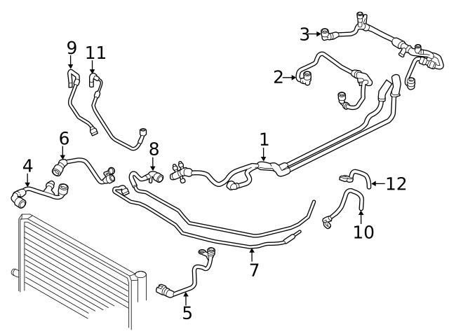 Genuine BMW 17128602738 Coolant Hose - BMW